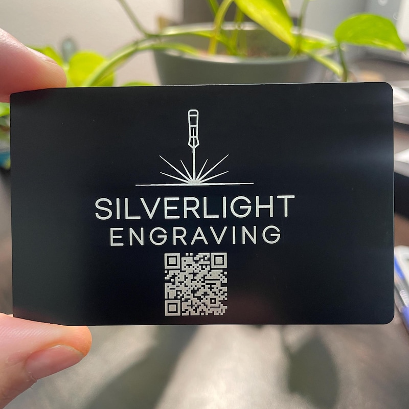 Laser Engraved Metal Business Cards - Etsy