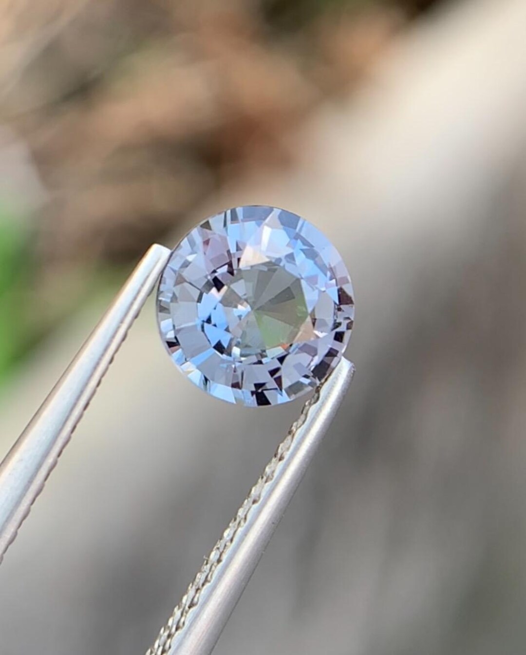 1.14 Ct Natural Gray Spinel, Round Shape, Loose Gem for Rings and Fine ...