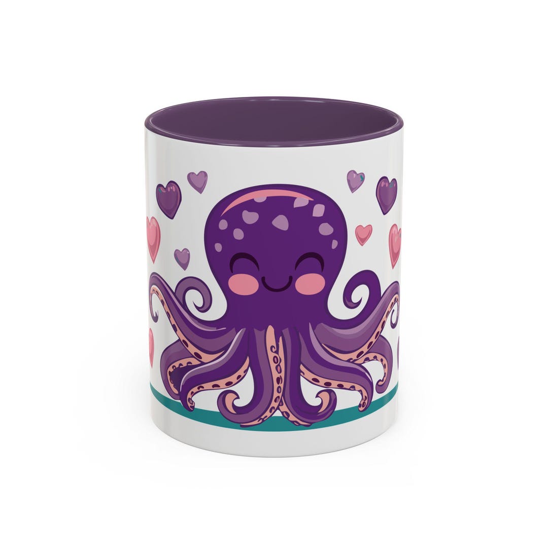 Octavia Octopus Cute and Cozy Octopus Mug, Coffee Mug, Animal Lover Cup ...