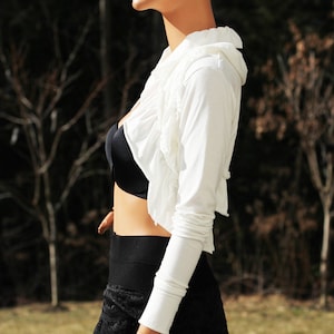 Ruffles Bolero Shrug, Long Sleeve Shrug, Fitted Bolero Shrug, Bridal ...