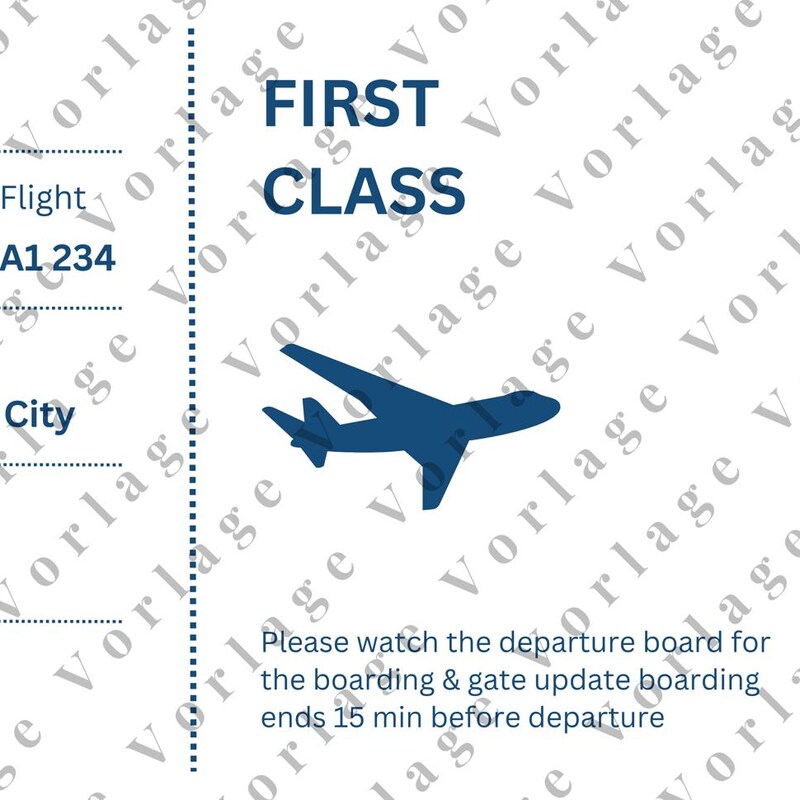 First Class Ticket - Etsy