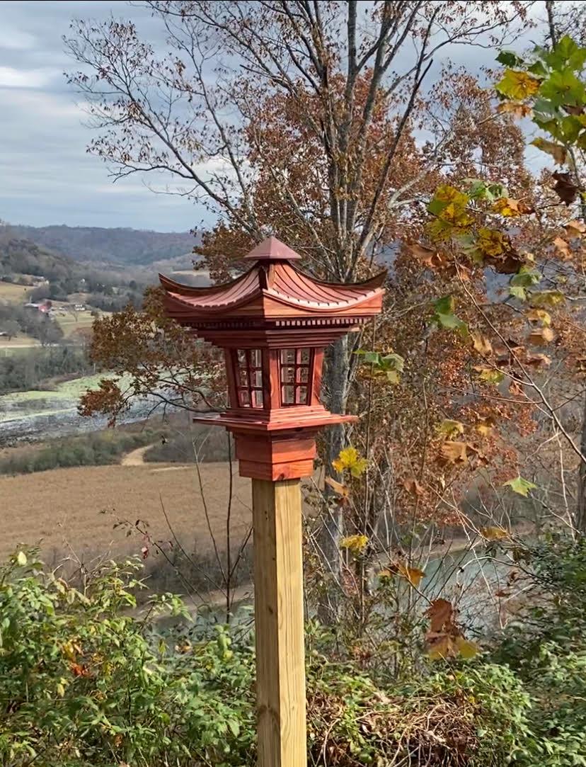 Handmade Red Cedar Pagoda Bird Feeder - Detachable Roof - Etsy