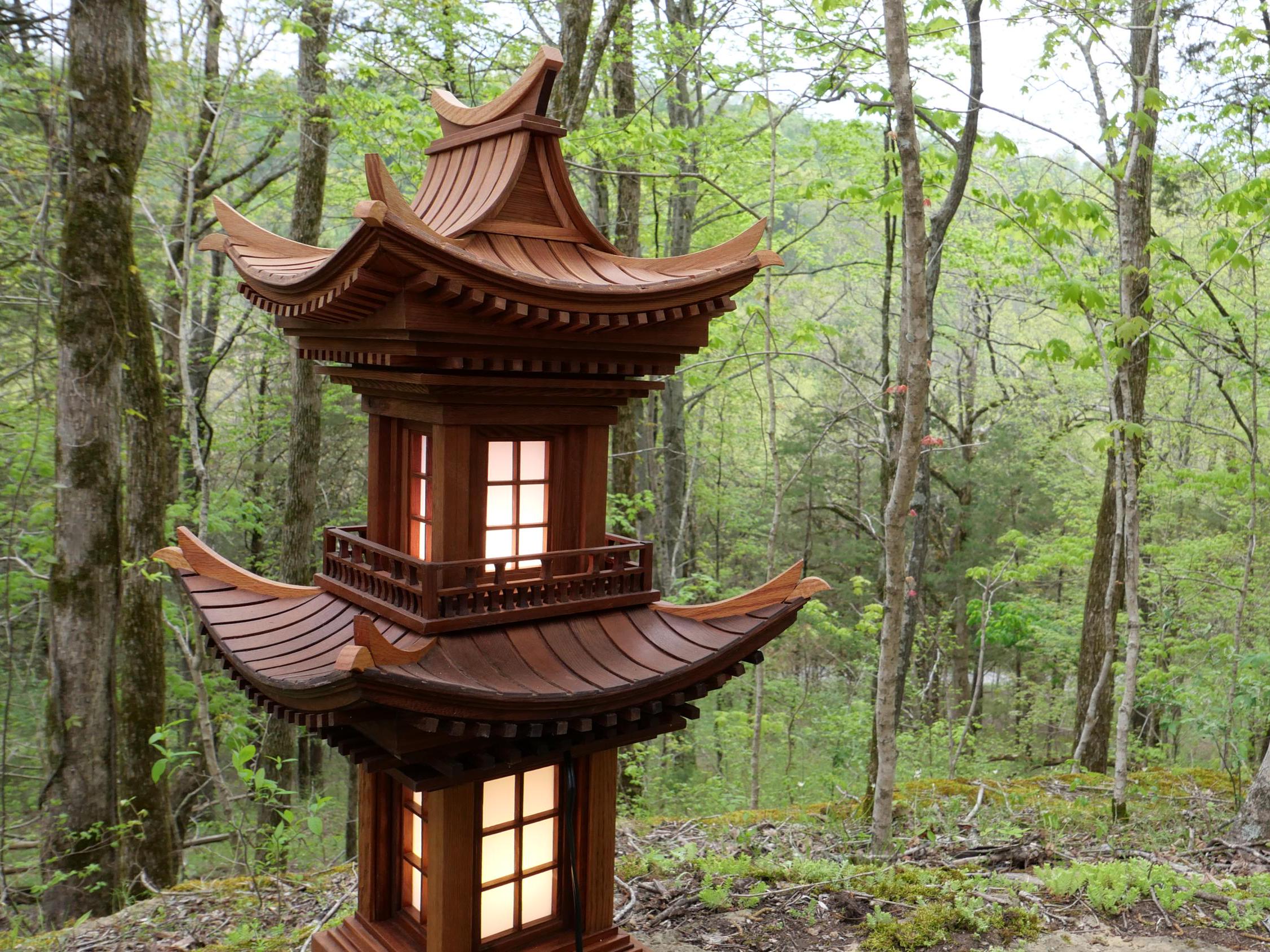 Asian Lantern. Japanese Lanter Pagoda. Handmade Item Made in US - Etsy