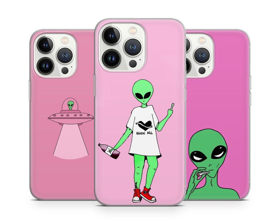 Alien Invasion: Cute & Funny Phone Cases for iPhone 16 15 14 13 12 Pro ...