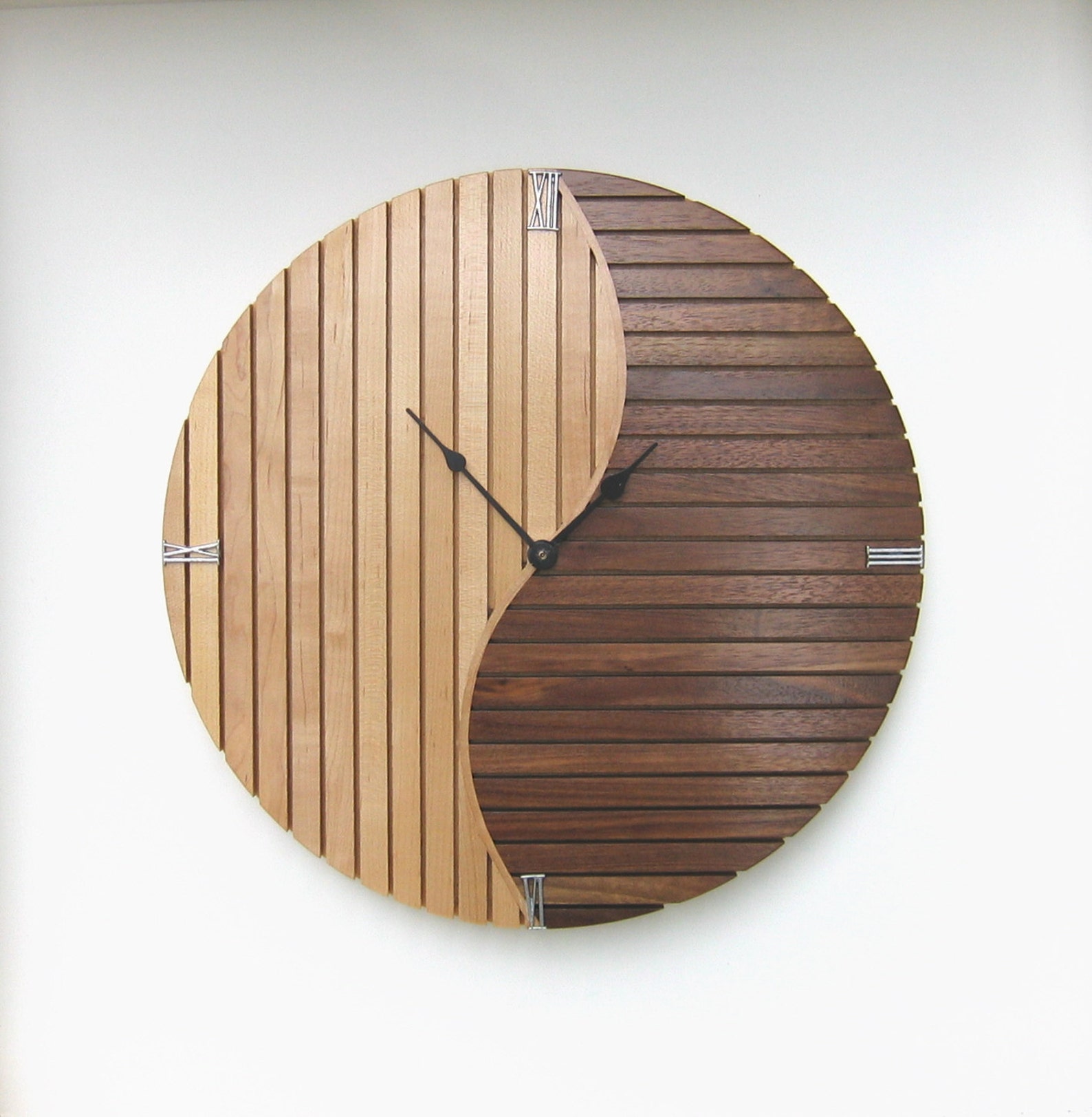 The Yin-yang Clock by Timecatcherclocks, Very Distinctive Design Using ...