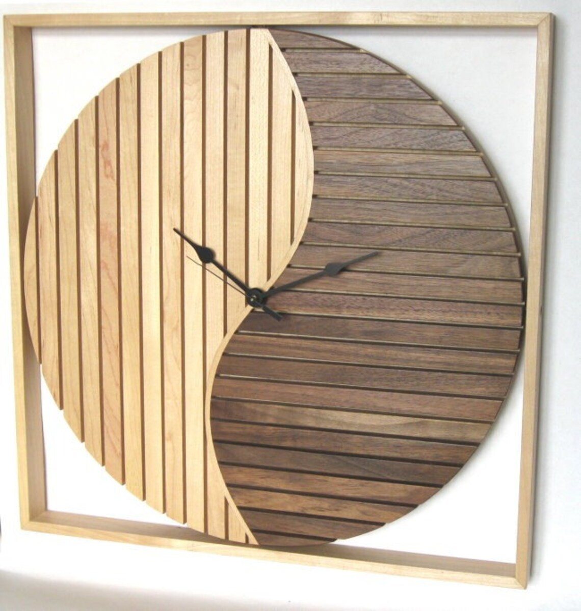 The Yin-yang Clock by Timecatcherclocks, Very Distinctive Design Using ...