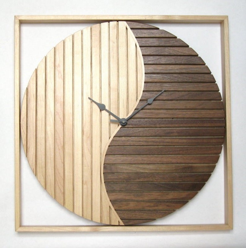 The Yin-yang Clock by Timecatcherclocks, Very Distinctive Design Using ...