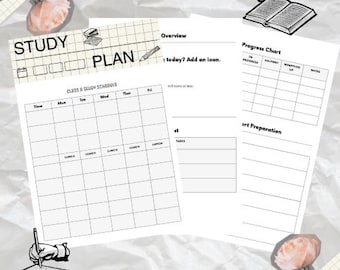 Daily Study Planner - Etsy
