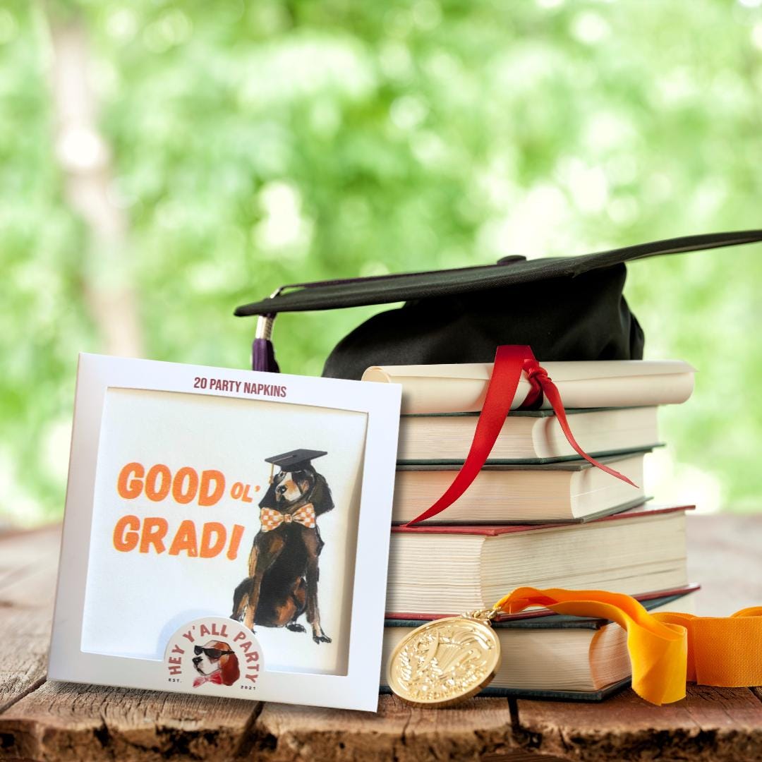 Hound Dog Graduation Party Napkins - Etsy