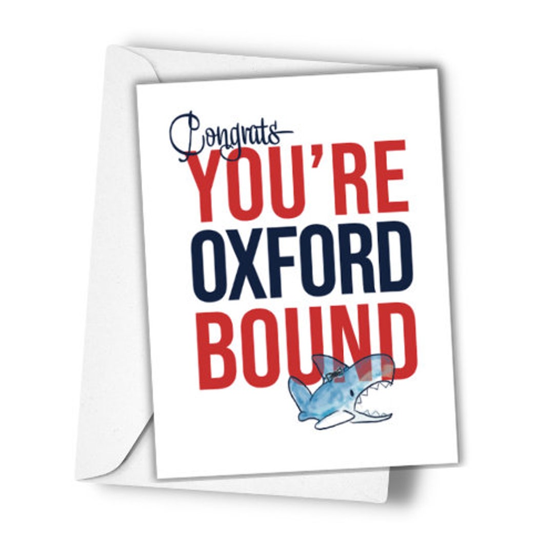 Oxford Bound, Congrats, Land Shark, Mississippi Greeting Card - Etsy