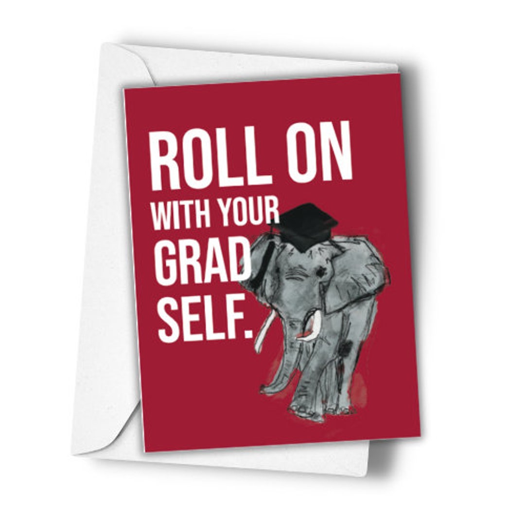 Graduation, Elephant, Roll Tide Greeting Card - Etsy