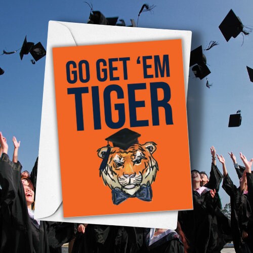 Graduation, Tiger, Greeting Card - Etsy