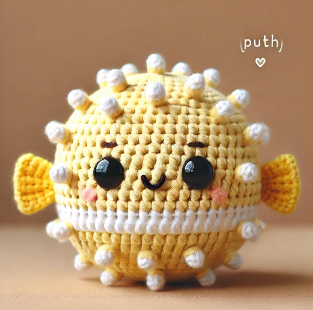 Crochet Pattern Pufferfish Toy, Amigurumi Tutorial PDF in English - Etsy