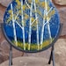 Aspen Grove Round Fused Glass Panel - Etsy
