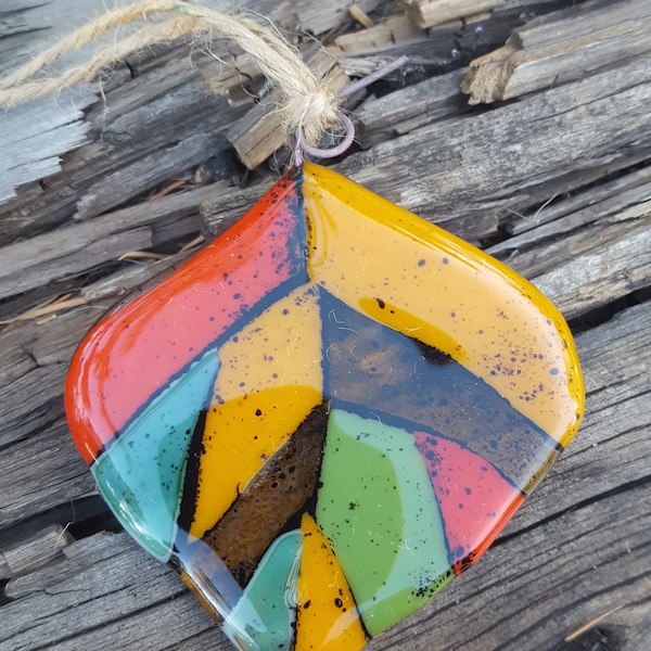 Fused Glass Ornament - Etsy
