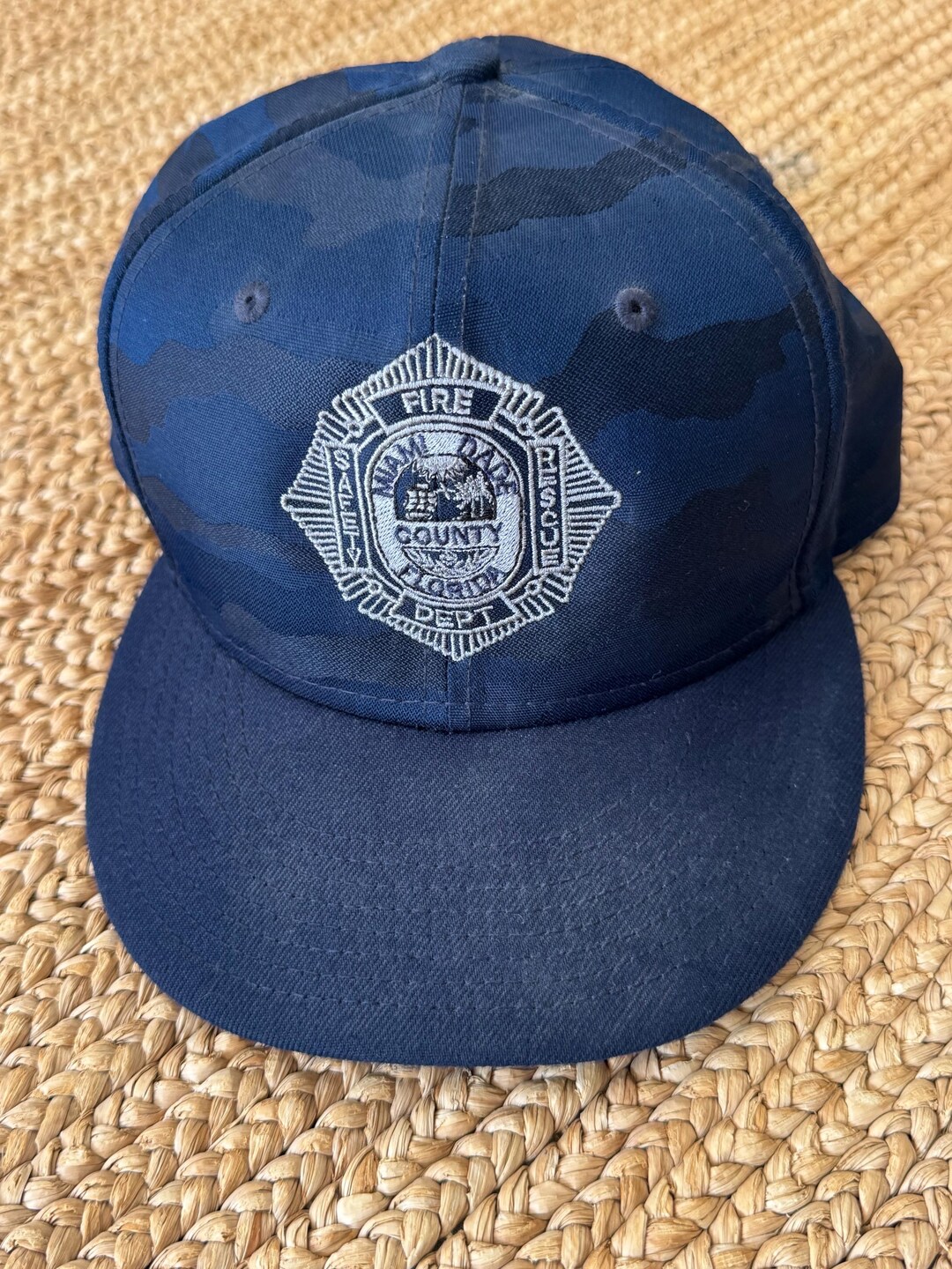 Dade County Miami Fire Dept Blue Camo Cap - Adjustable Snapback New Era ...