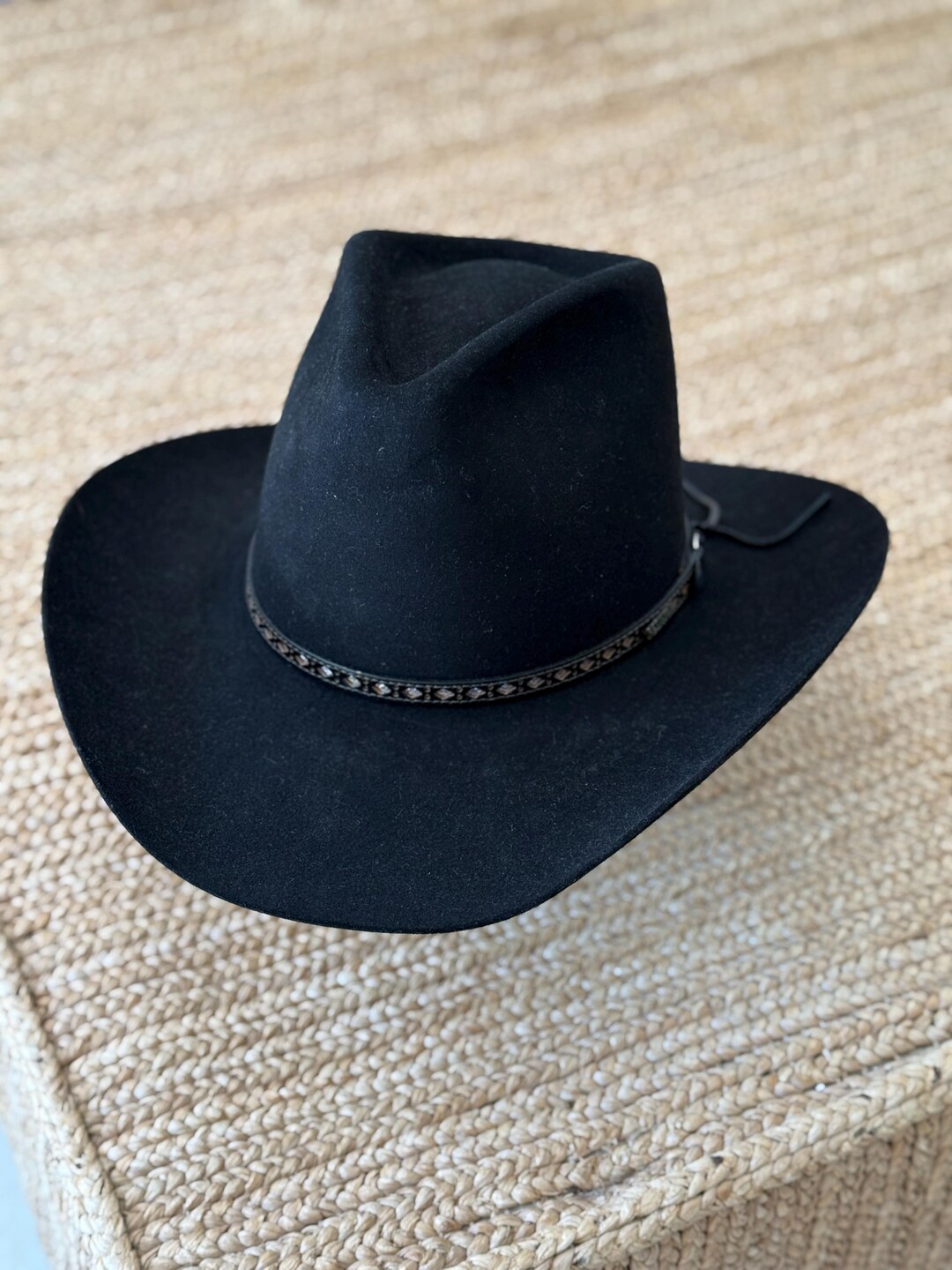 Vintage 4X Beaver Black Resistol Cowboy Hat - Resistol 4X Beaver ...