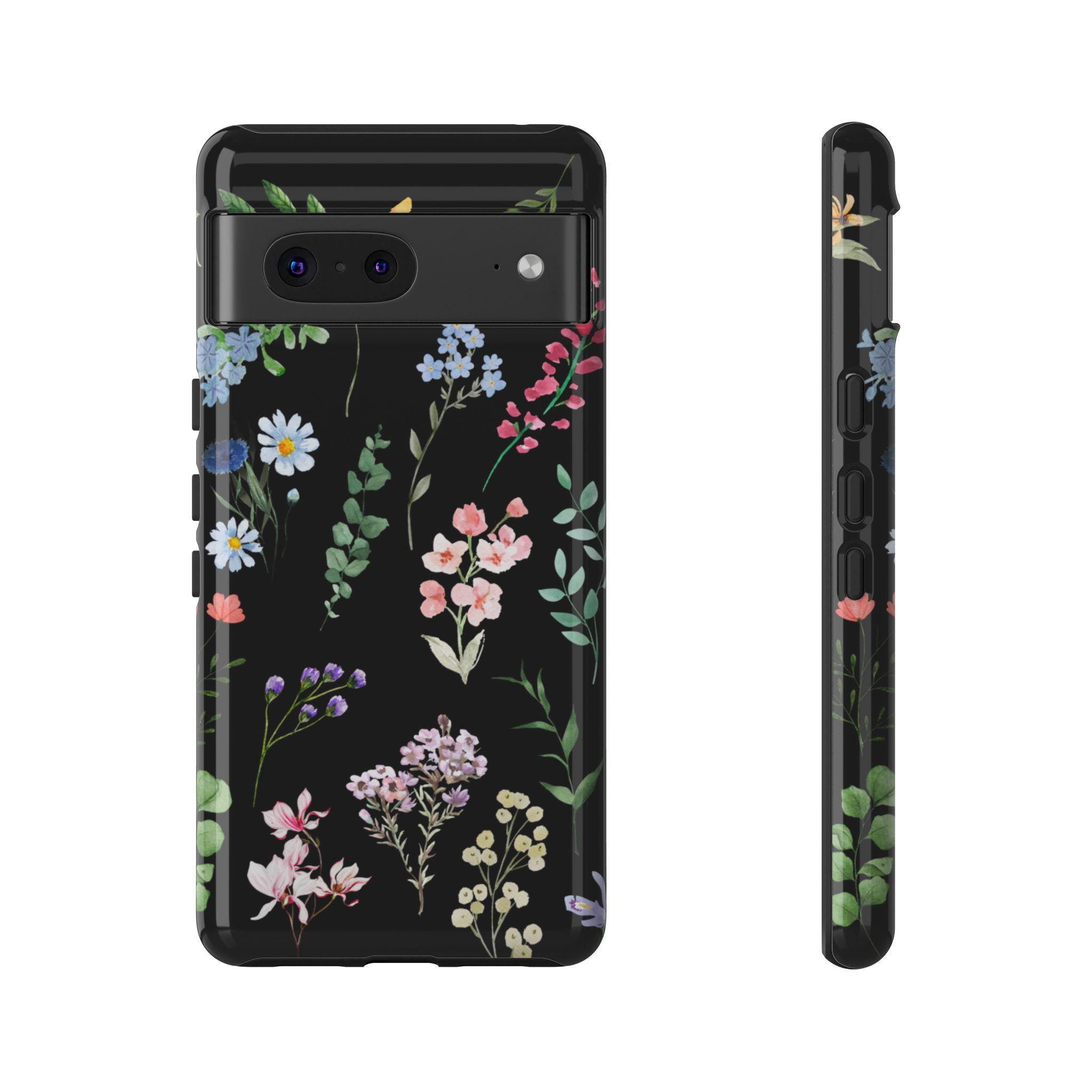 Tough Cases- Black Wildflowers - Etsy