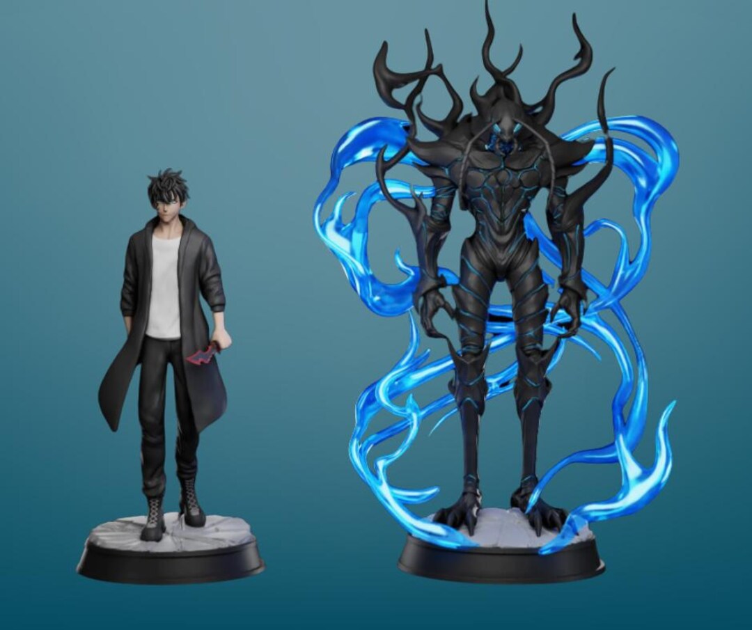 Sung Jinwoo & Beru Diorama – Solo Leveling STL 3D Model for Resin ...