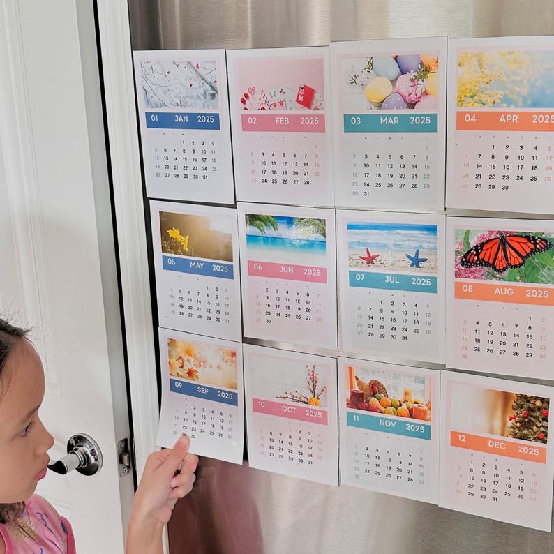 Custom Calendar Magnet, Photo Magnet, Durable and Practical Calendar ...