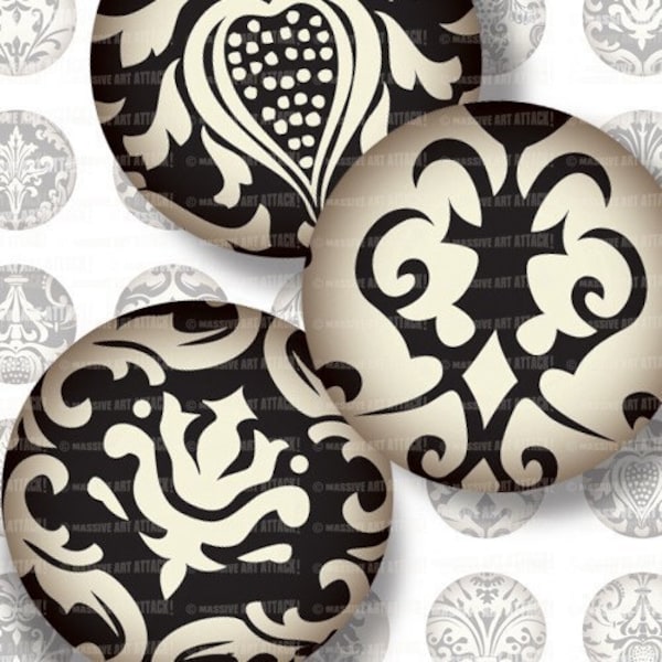 Damask Digital Paper - Etsy