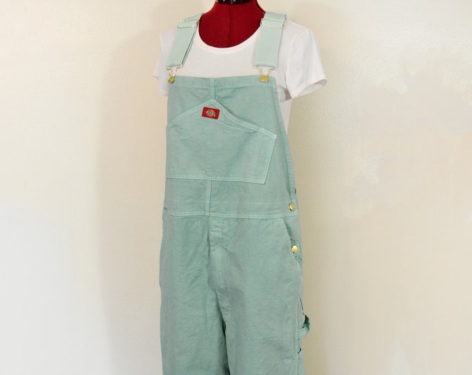Mint Green Mens Bib OVERALL Pants - Pastel Celadon Dyed NEW Dickies ...