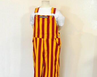 Maroon and Gold Overalls - Etsy