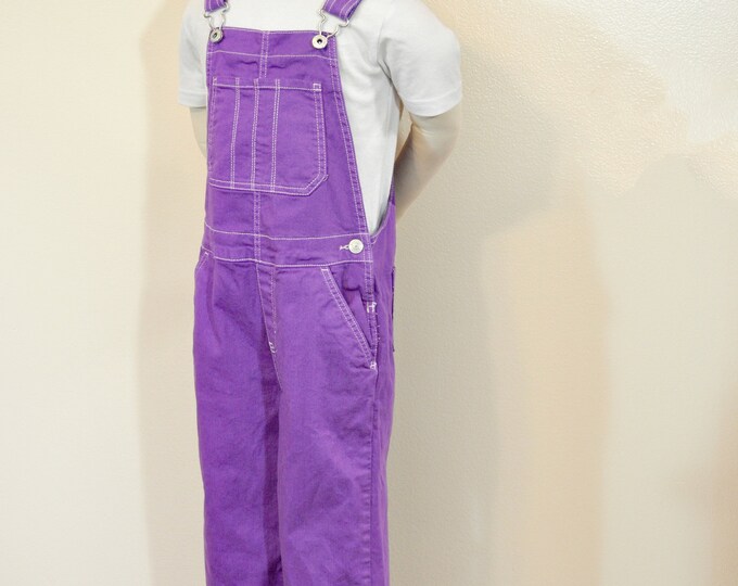 Lilac Kids 10 Bib OVERALL Cropped Pants Purple Violet Dyed NEW Oshkosh ...