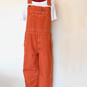 Rust Mens Medium Bib OVERALL Pants - Dark Orange Dyed NEW Dickies ...