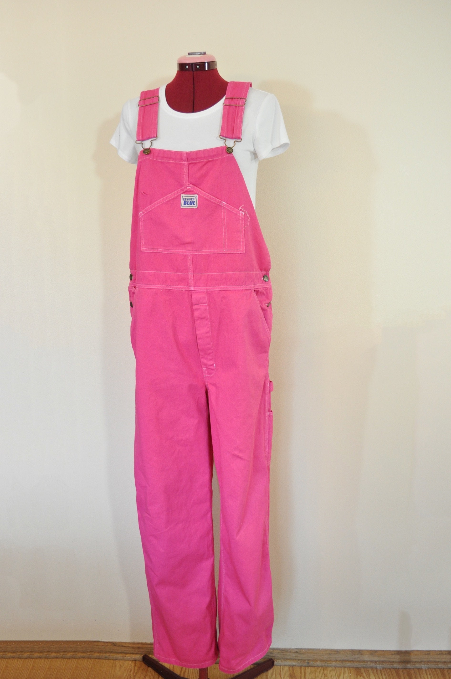 Adult Pink Overalls