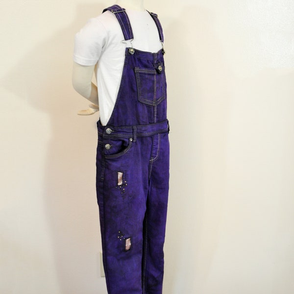 Purple Overalls Wario - Etsy