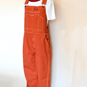 Rust Mens Medium Bib OVERALL Pants - Dark Orange Dyed NEW Dickies ...