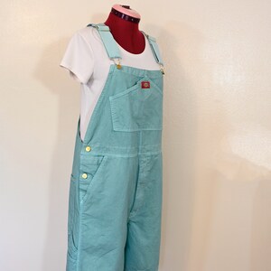 Mint Mens Bib OVERALL Shorts Pastel Celadon Dyed NEW Dickies Cotton ...