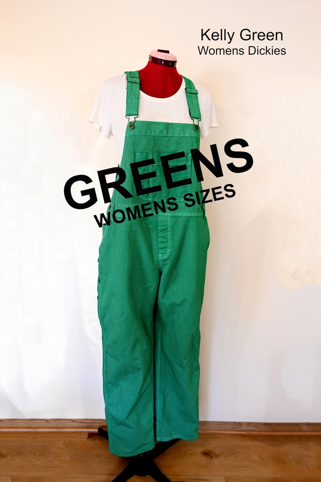 CUSTOM Dyed Womens Green Bib OVERALL Pants - Size XS, S, M, L, Xl, 2xl ...