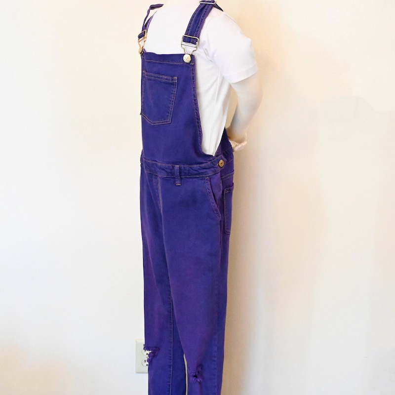 Purple Overalls Wario - Etsy