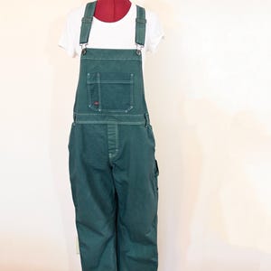 Green Womens XL Bib OVERALL Pants - Dark Green Solid Dyed NEW Dickies ...