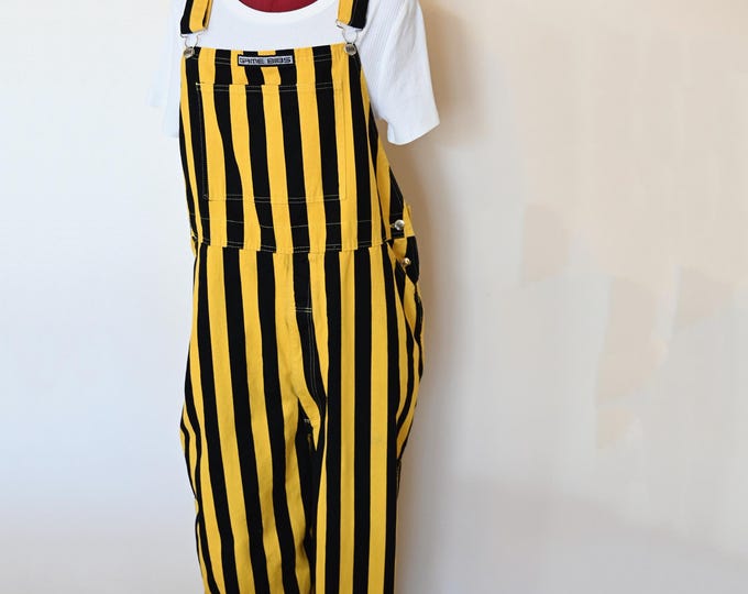 Black Gold XL Cotton Bib OVERALLS - Hawkeye Gold and Black Game Day Bib ...