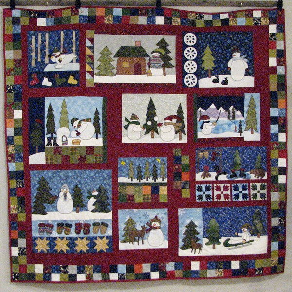 Winter Scene Quilt Kits - Etsy