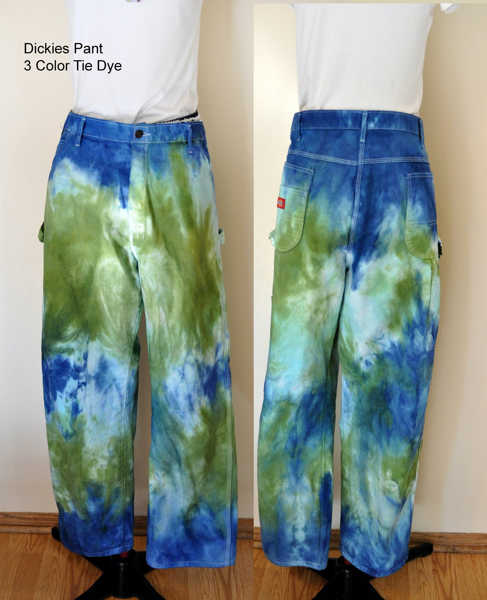 CUSTOM DYED Dickies Pants Multi Color Purple Orange Red Tie - Etsy