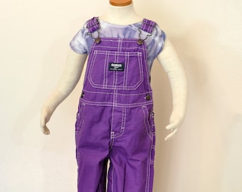Lilac Kids 10 Bib OVERALL Cropped Pants Purple Violet Dyed NEW Oshkosh ...