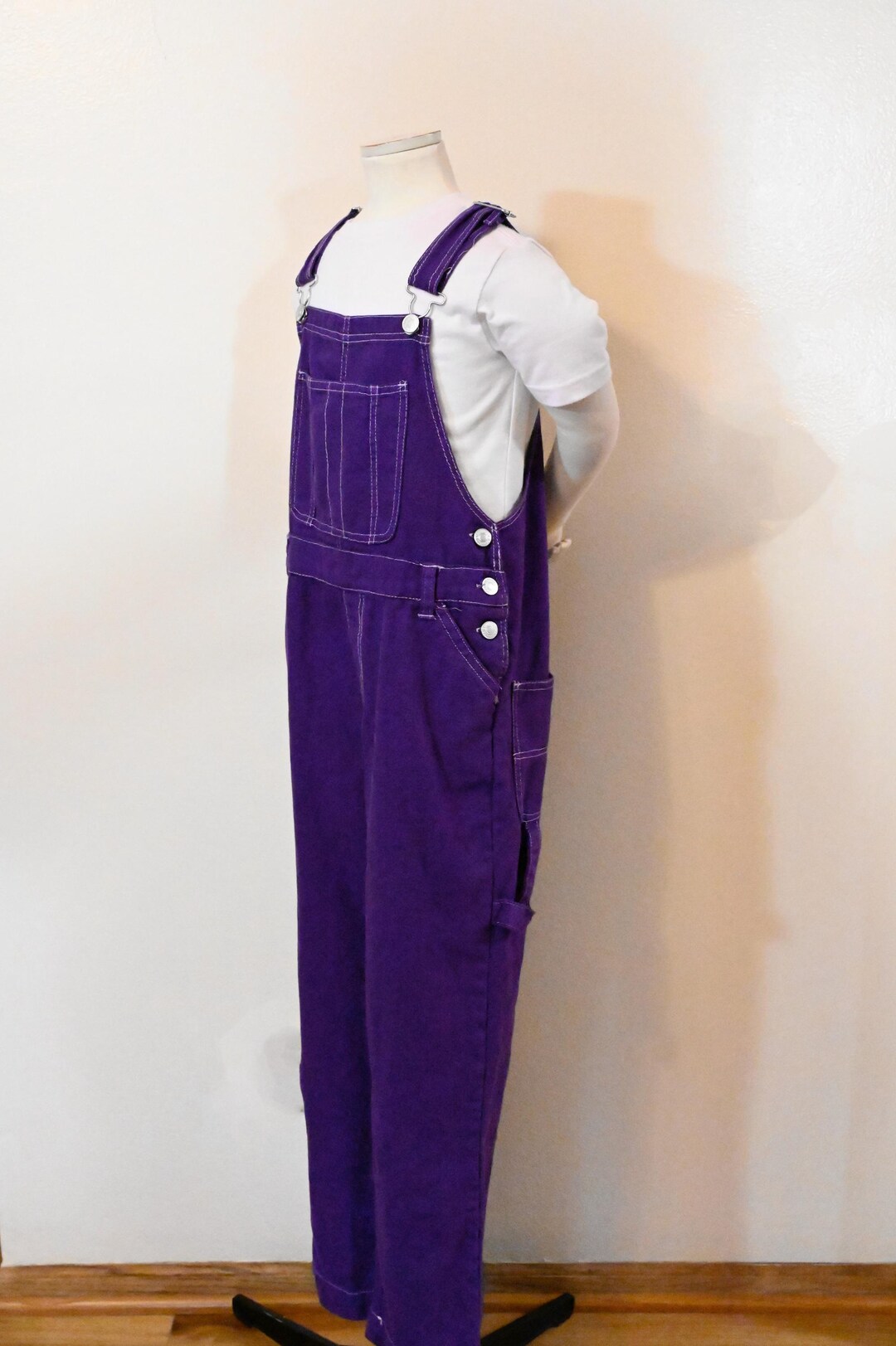 Purple Kids 11/12 Year Large Bib OVERALL Pants - Violet Dyed NEW ...