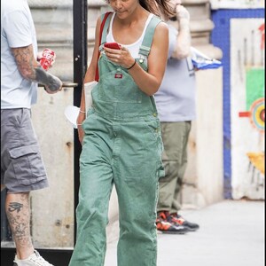 Mint Mens Bib OVERALL Shorts Pastel Celadon Dyed NEW Dickies Cotton ...