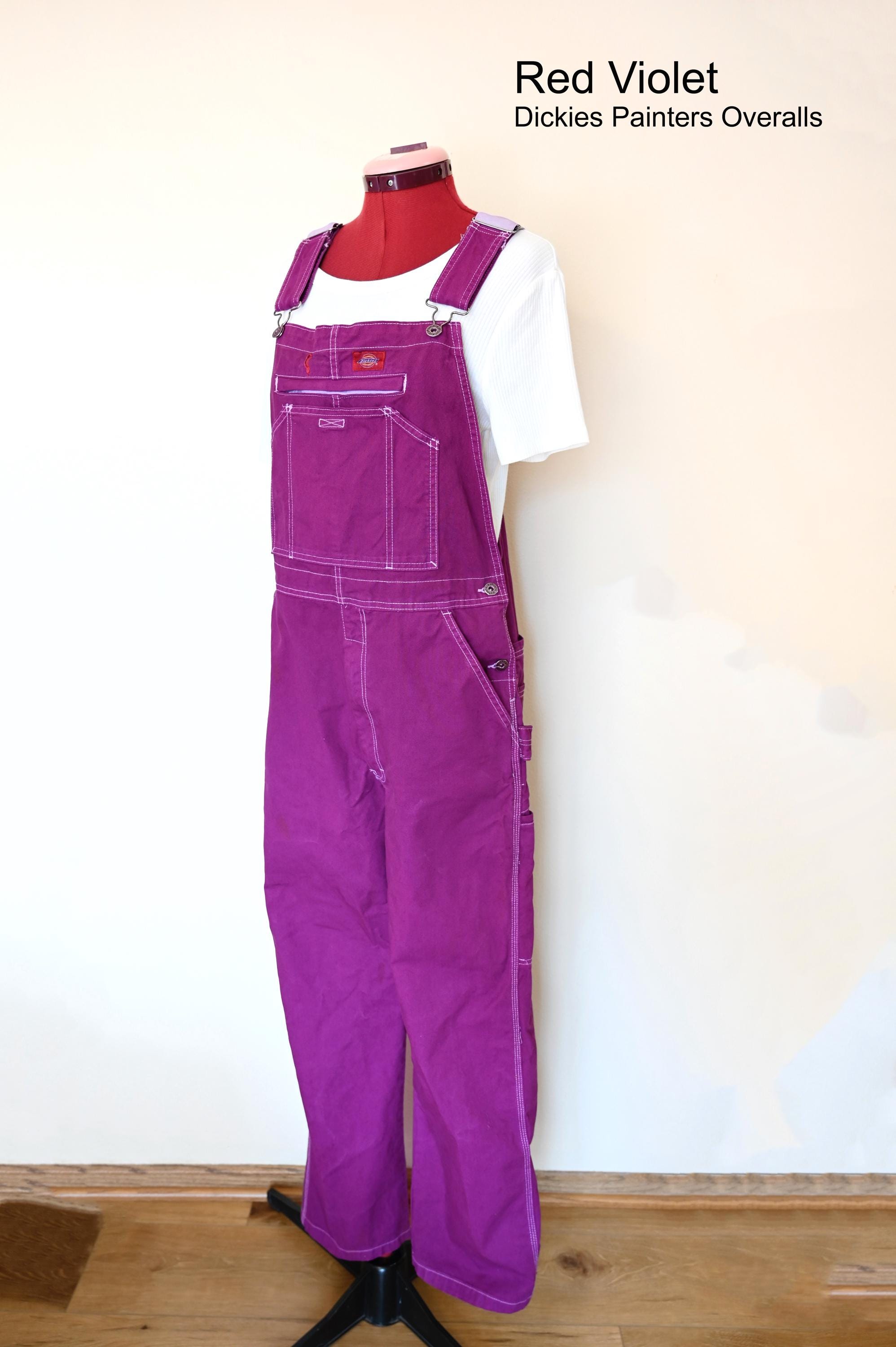 CUSTOM Dyed Womens Purple Bib OVERALL Pants - Size XS, S, M, L, Xl, 2xl ...