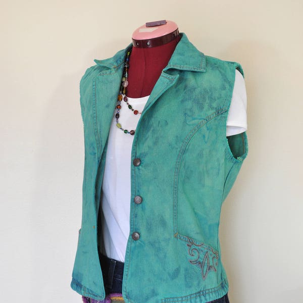 Turquoise Vest - Etsy