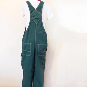 Green Womens XL Bib OVERALL Pants - Dark Green Solid Dyed NEW Dickies ...