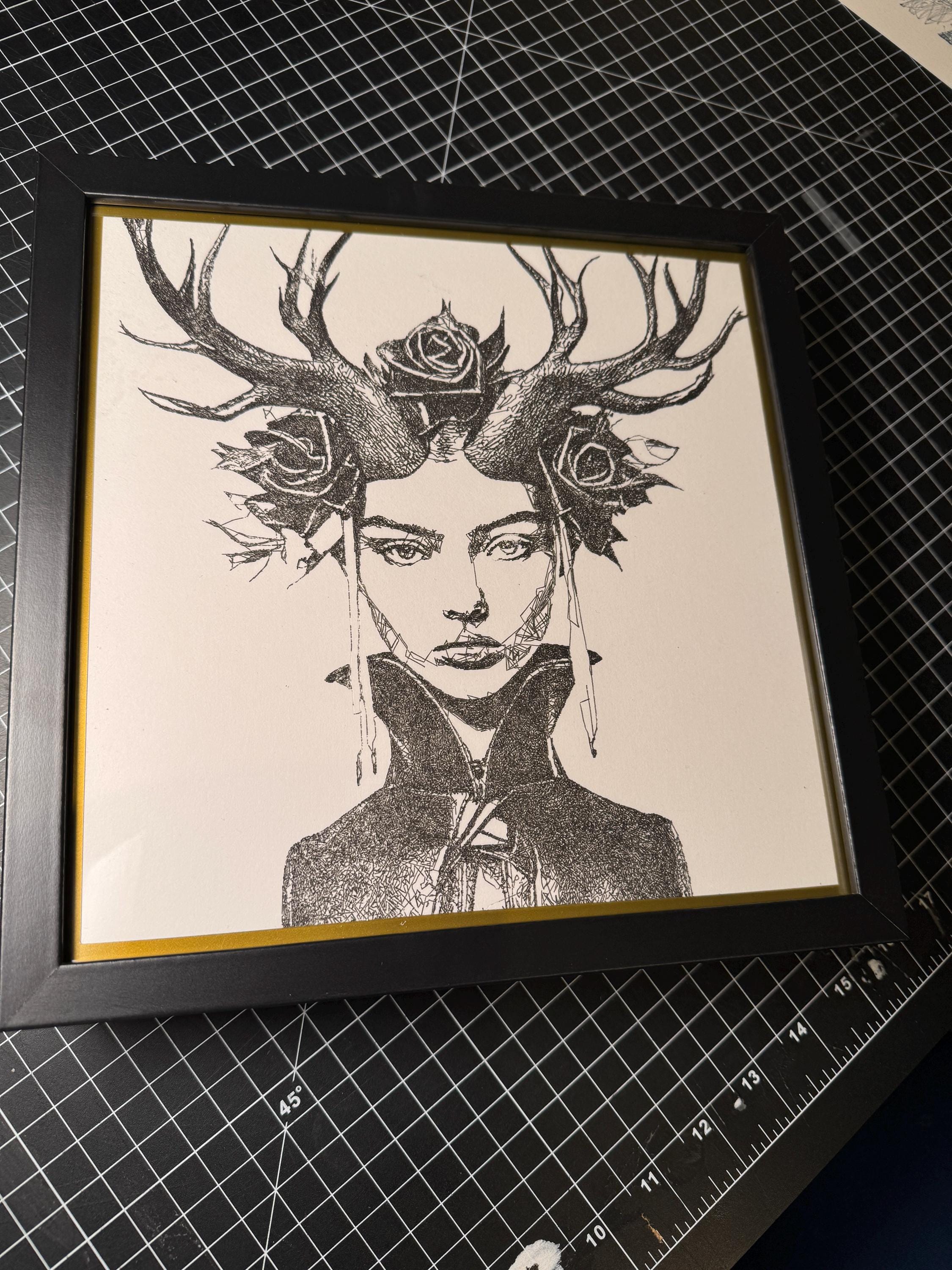 Deer Woman - Native American Inspired Artwork. Original Art Print ...