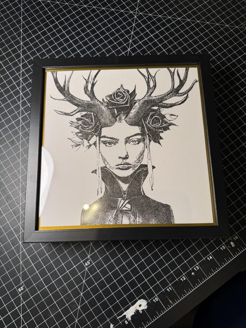 Deer Woman - Native American Inspired Artwork. Original Art Print ...