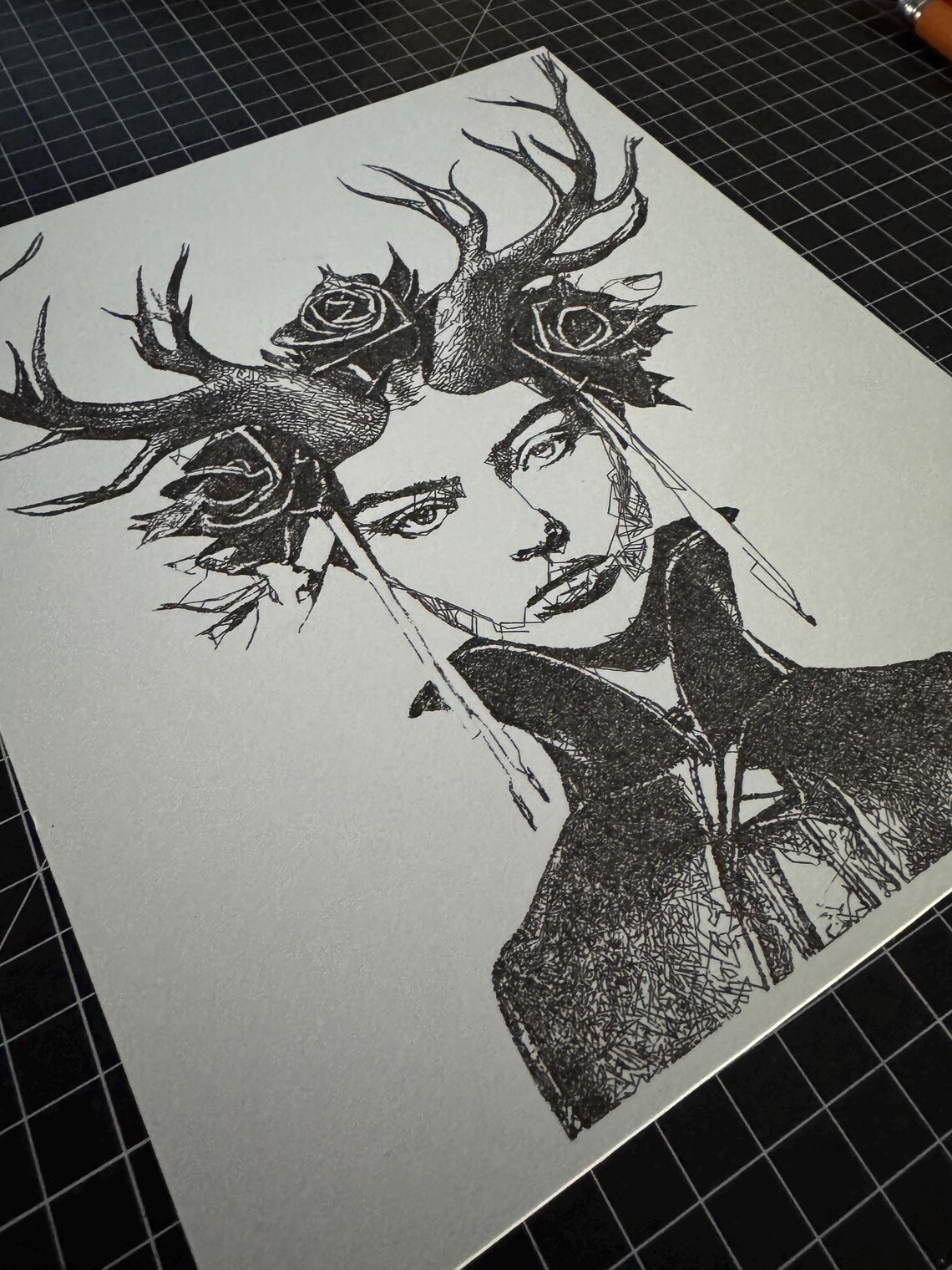 Deer Woman - Native American Inspired Artwork. Original Art Print ...