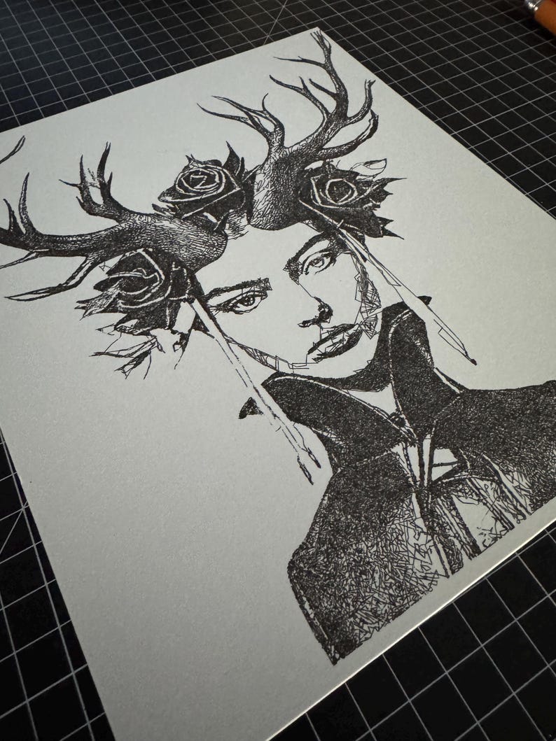 Deer Woman - Native American Inspired Artwork. Original Art Print ...