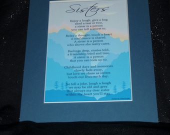 Sisters Are Forever Poem - Etsy